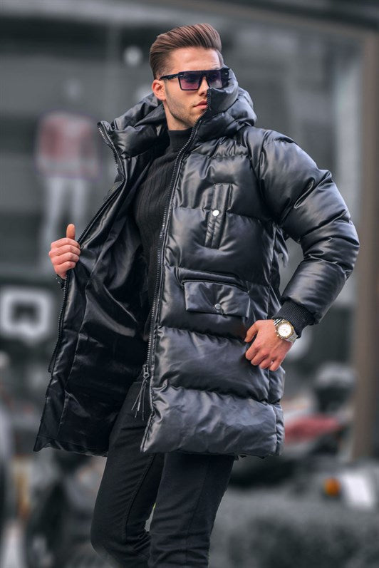 Men's Puffer Long Jacket 6308 – Cardio Sports Wear